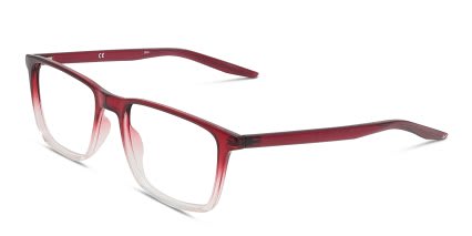 Nike 7130 Red, Clear Prescription Eyeglasses