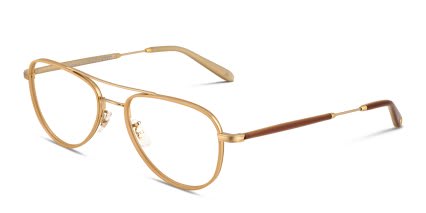 Garrett Leight Linnie Beige, Gold Prescription Eyeglasses