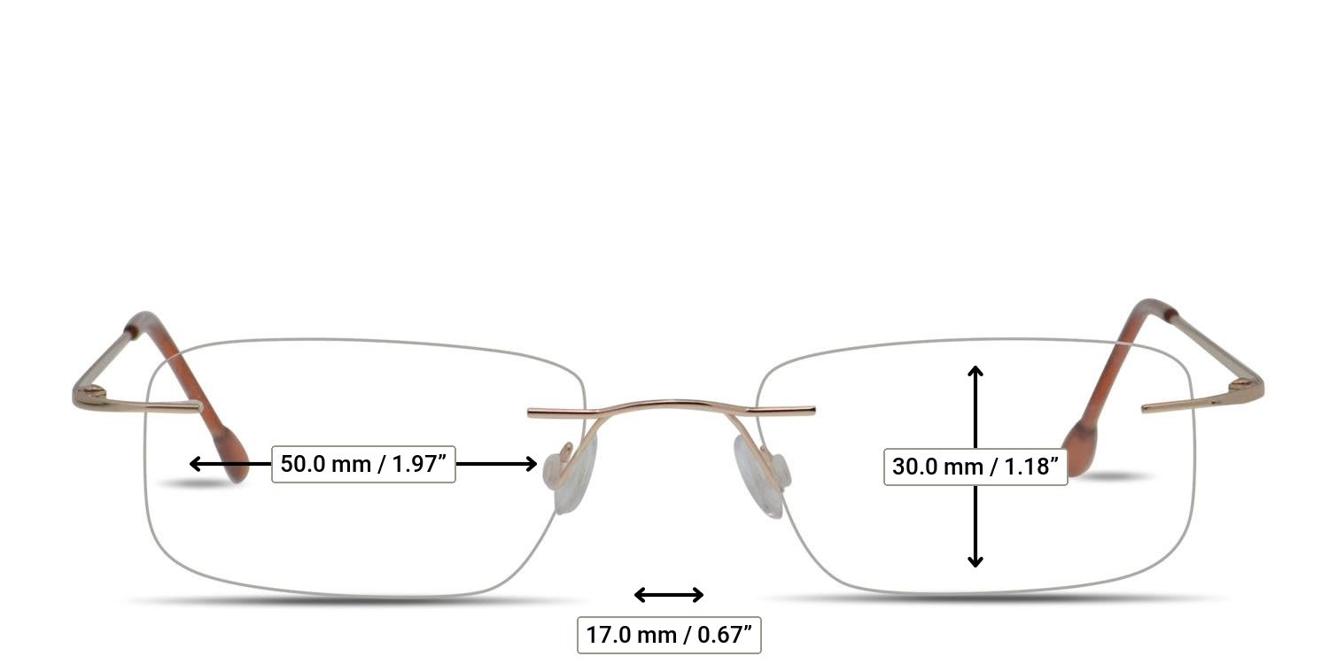 Stewart Gold Eyeglasses | Includes Free Rx Lenses | GlassesUSA.com