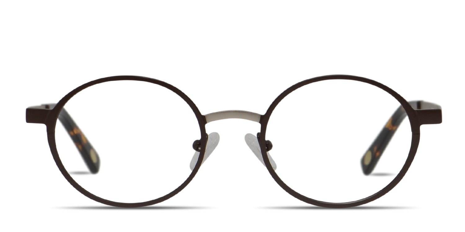 Ottoto Gaetano Brown/Gunmetal Prescription Eyeglasses
