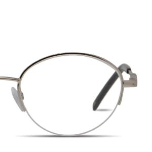 Amelia E. Juneau Silver Prescription eyeglasses