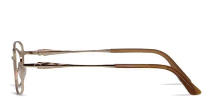 Amelia E. Aideen Gold Prescription Eyeglasses