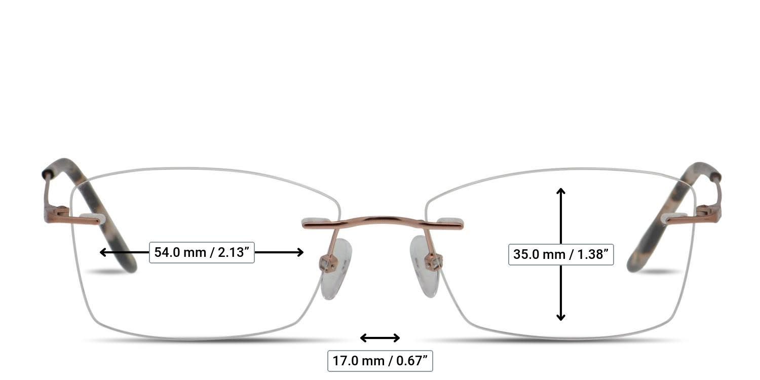 Amelia E. Birdena Rose Gold Prescription Eyeglasses