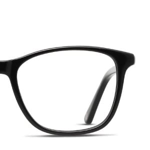 Muse Nancy Shiny Black Eyeglasses | Includes Free Rx Lenses ...