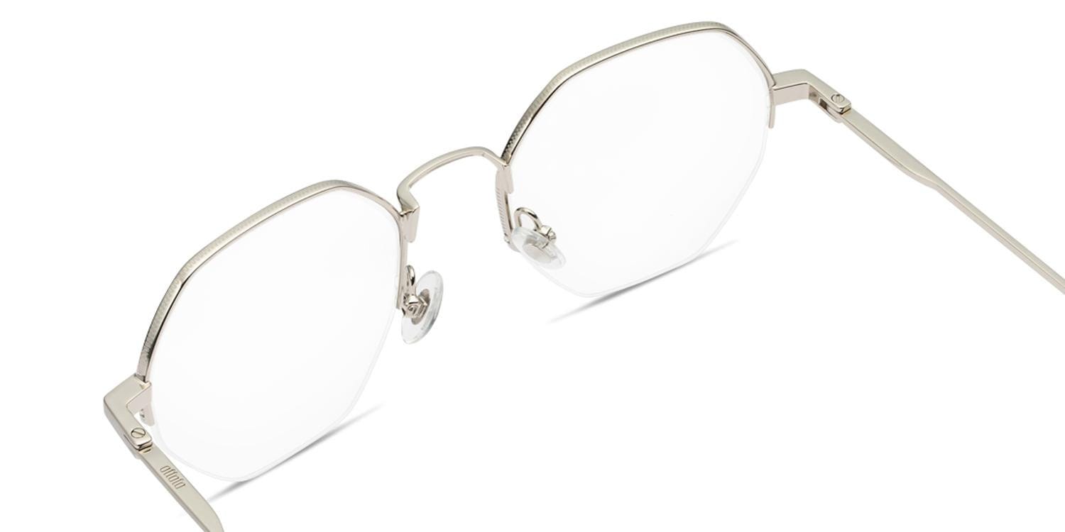 Ottoto Biagio Silver Prescription Eyeglasses
