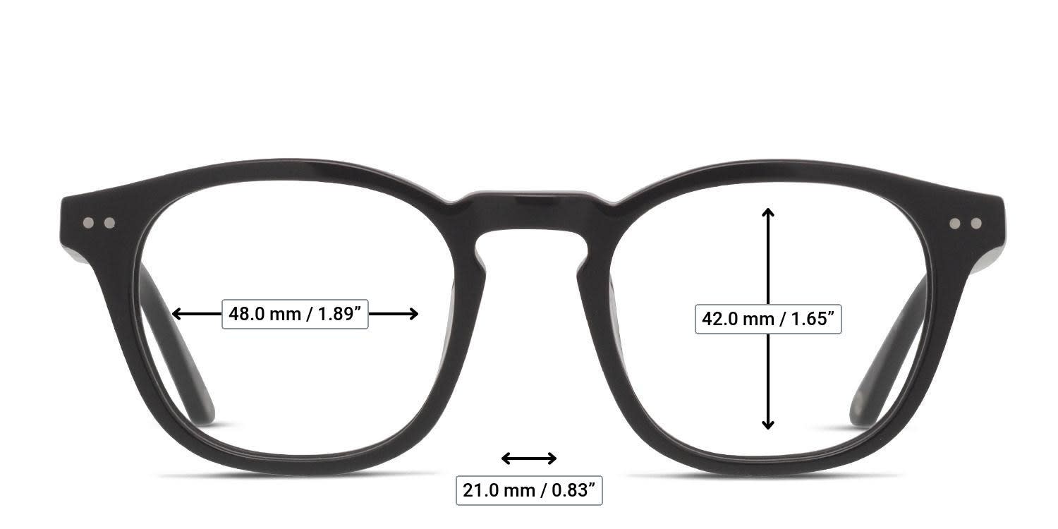 Muse GPA Shiny Black Eyeglasses | Includes Free Rx Lenses | GlassesUSA.com