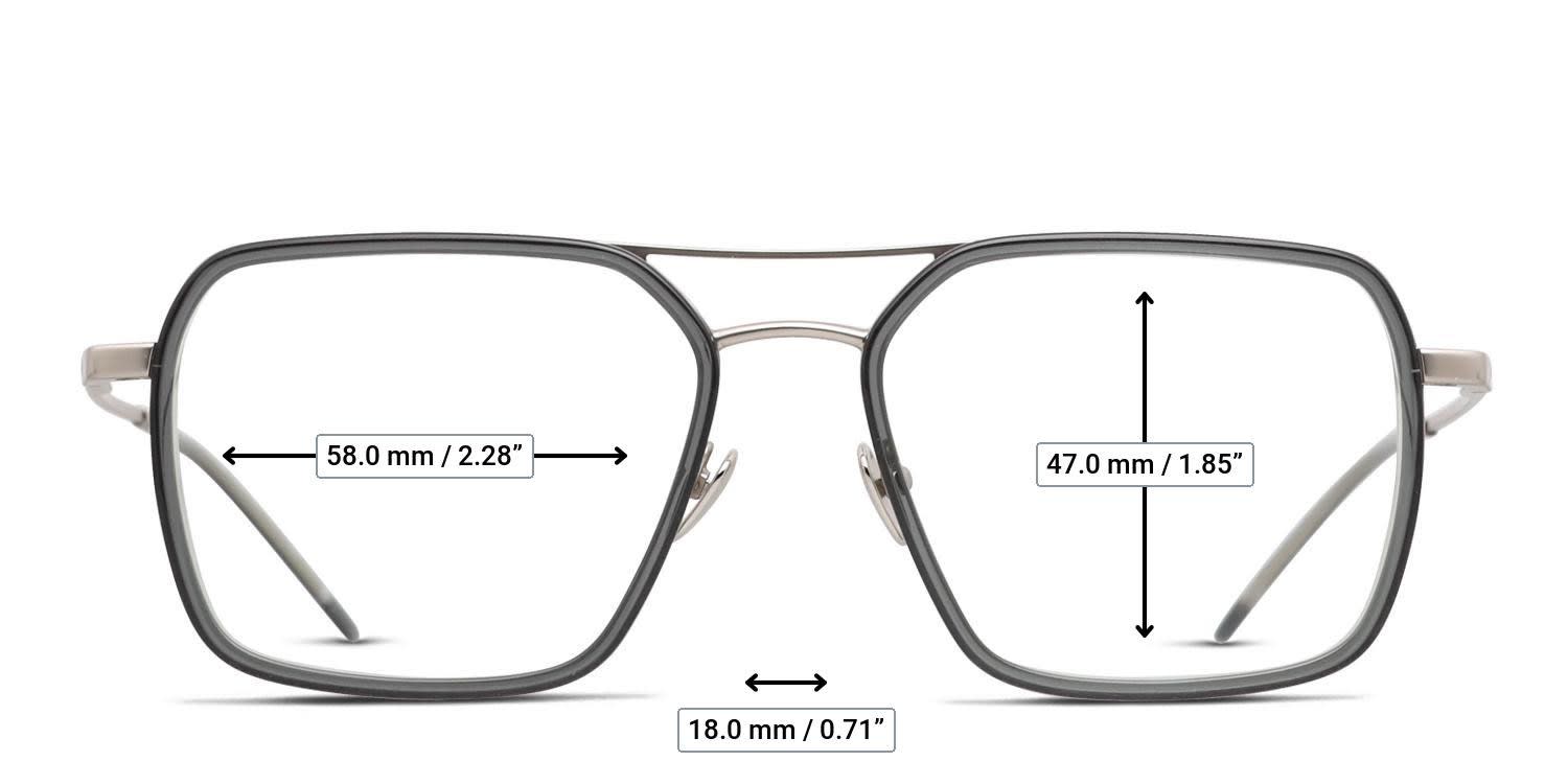 Ottoto Presto Green, Silver Eyeglasses | Includes Free Rx Lenses ...