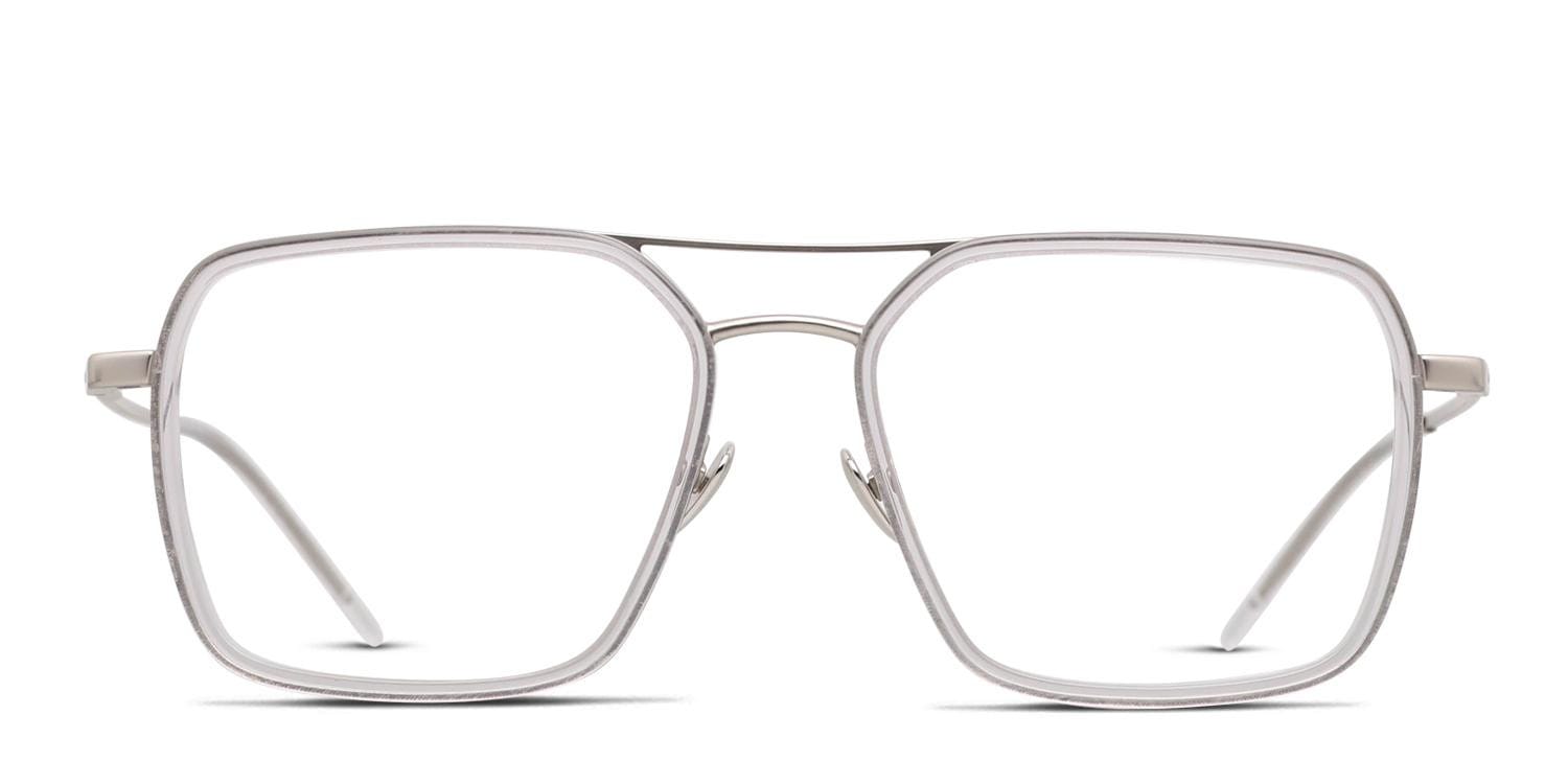 Ottoto Presto Clear/Silver Eyeglasses | Includes Free Rx Lenses ...