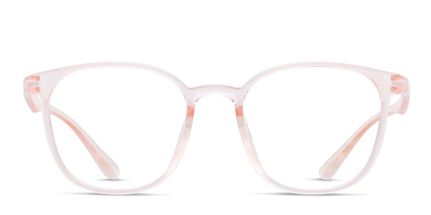 Lyanna Clear/Pink Eyeglasses | Includes Free Rx Lenses | GlassesUSA.com