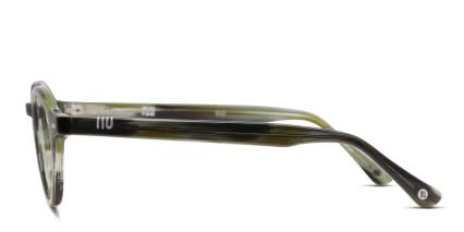 Muse M Round Green/Gray Eyeglasses | Includes Free Rx Lenses ...