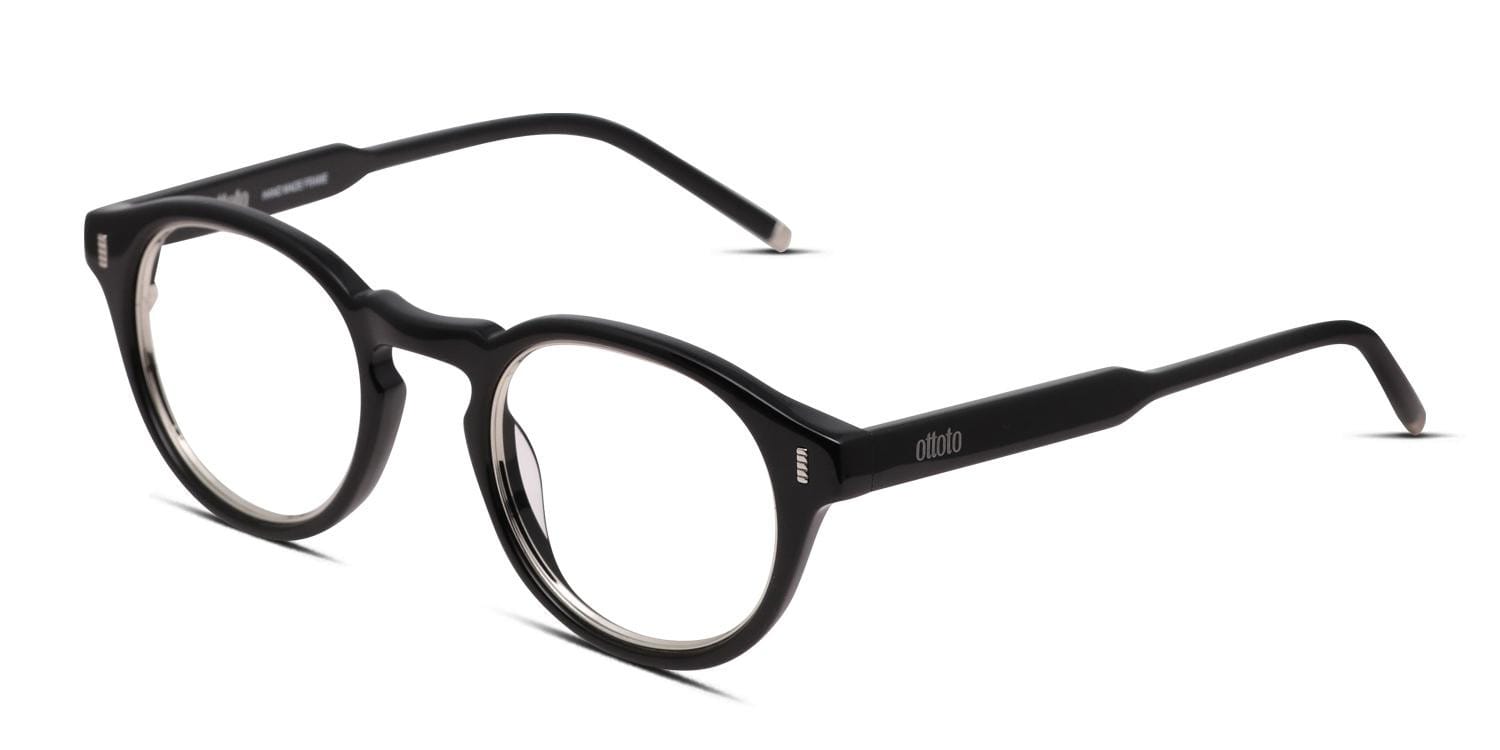 Ottoto Hudson Yards Shiny Black Prescription Eyeglasses