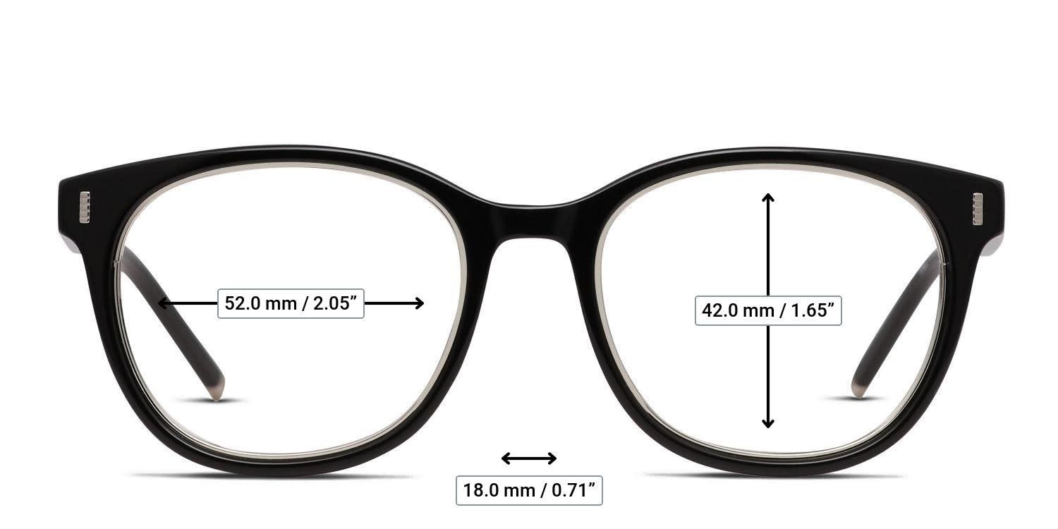 Ottoto Metropolitano Shiny Black Eyeglasses | Includes Free Rx Lenses ...