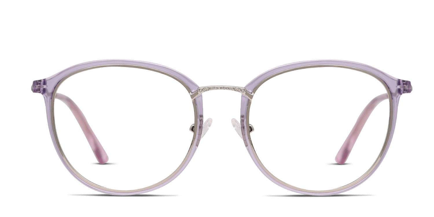 Ottoto Bellona Purple/Clear/Silver Eyeglasses | Includes Free Rx Lenses ...