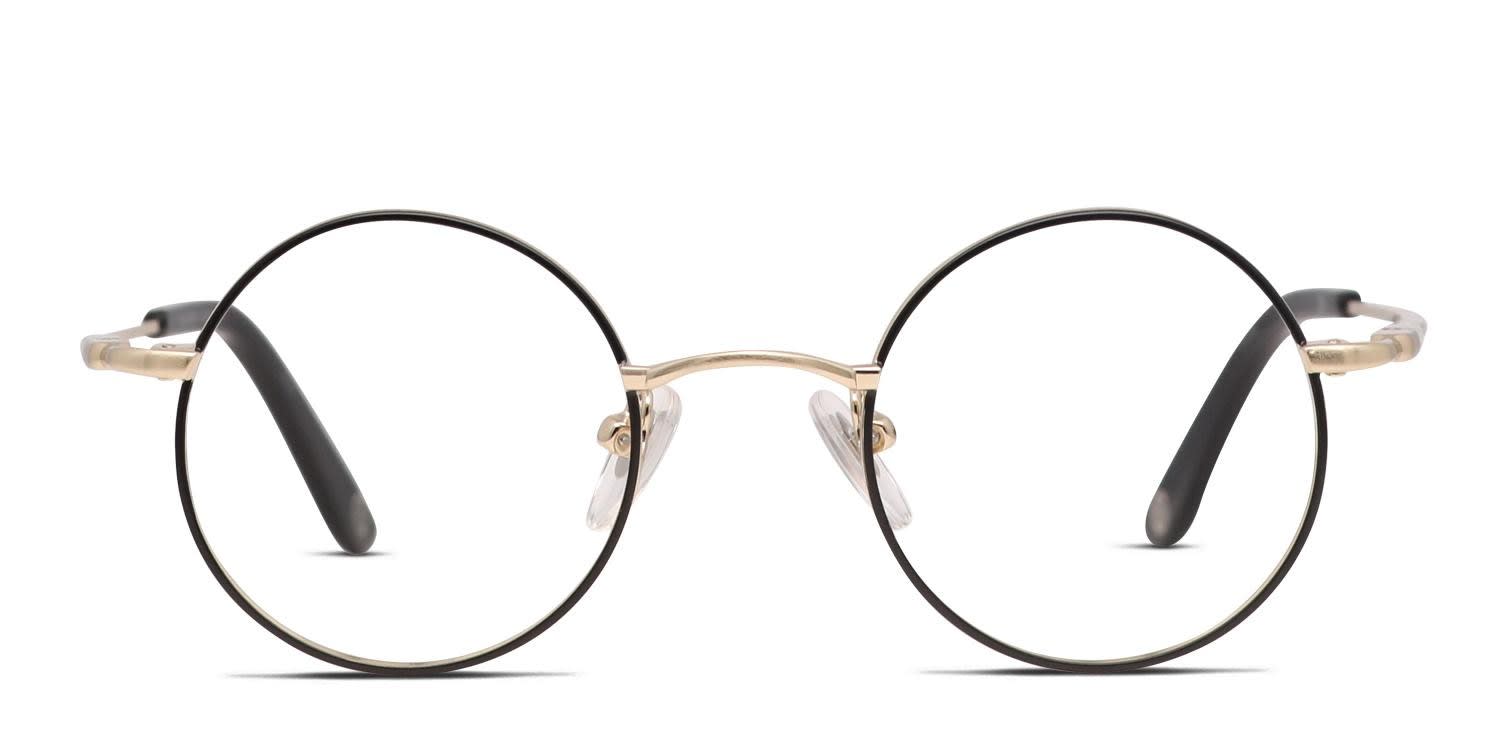 Muse M6644 Black/Gold Eyeglasses | Includes Free Rx Lenses | GlassesUSA.com