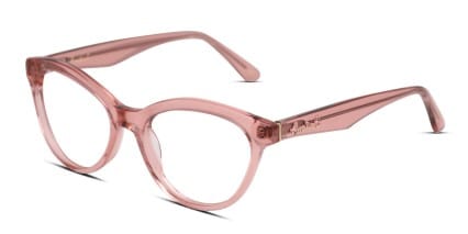 Amelia E. Deborah Pink/Clear Eyeglasses | Includes Free Rx Lenses ...