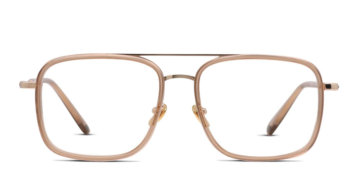 Muse On the Double Brown/Gold Eyeglasses | Includes Free Rx Lenses ...