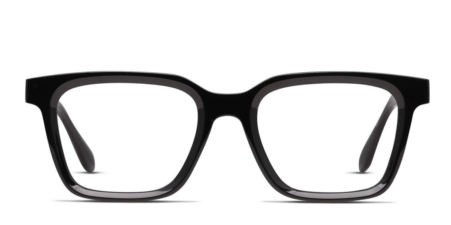 Revel Rafa w/Clip-On Shiny Black Eyeglasses | Includes Free Rx Lenses ...