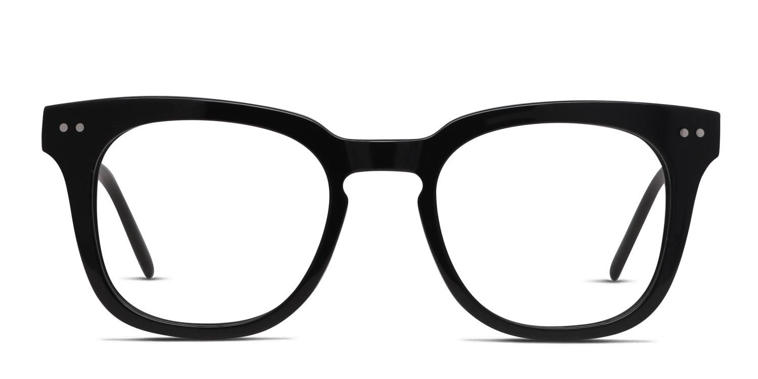 Muse Devin Shiny Black Eyeglasses | Includes Free Rx Lenses ...