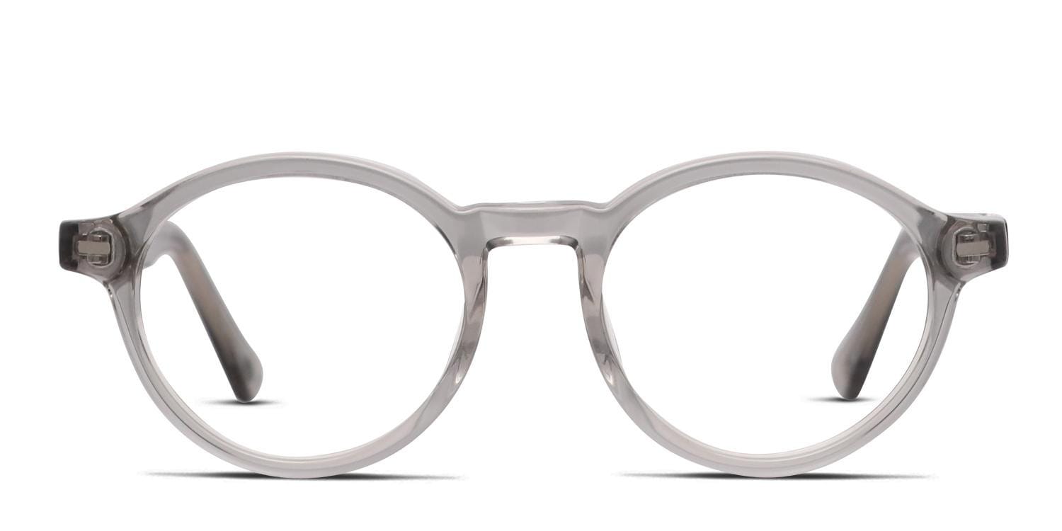 Muse M Round Gray/Clear Eyeglasses | Includes Free Rx Lenses ...