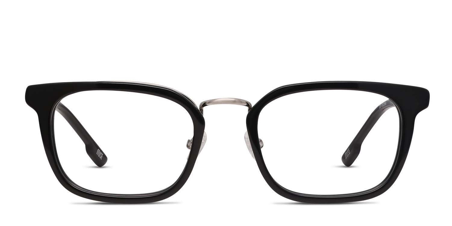 Muse Merge Black, Silver Prescription Eyeglasses