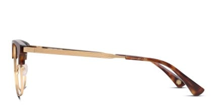 Von Miller x GlassesUSA.com Astute Tortoise, Gold Prescription Eyelasses