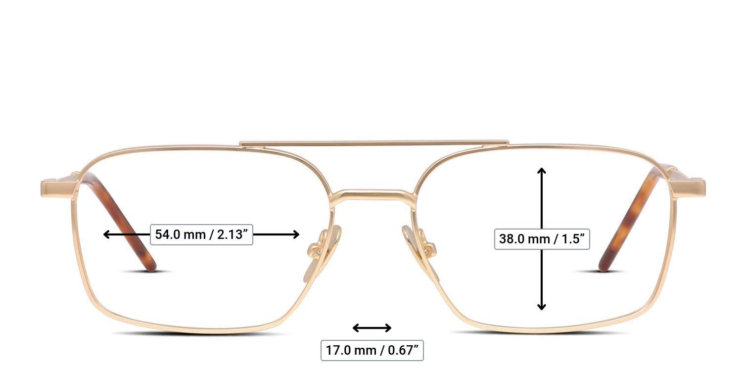 Ottoto Tailwind Gold Prescription Eyeglasses