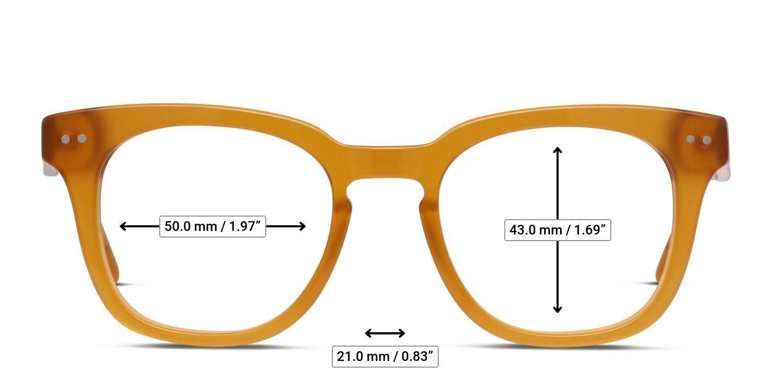 Muse Devin Orange Prescription Eyeglasses