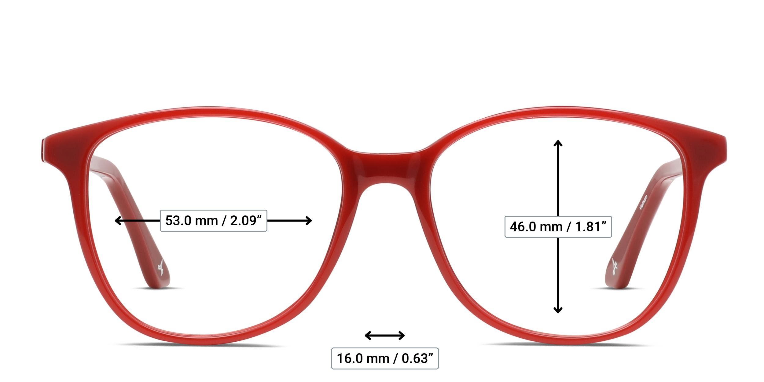 Amelia E. Barbara Red Prescription Eyeglasses