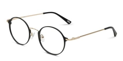 Ottoto Santana Black, Gold Prescription Eyeglasses