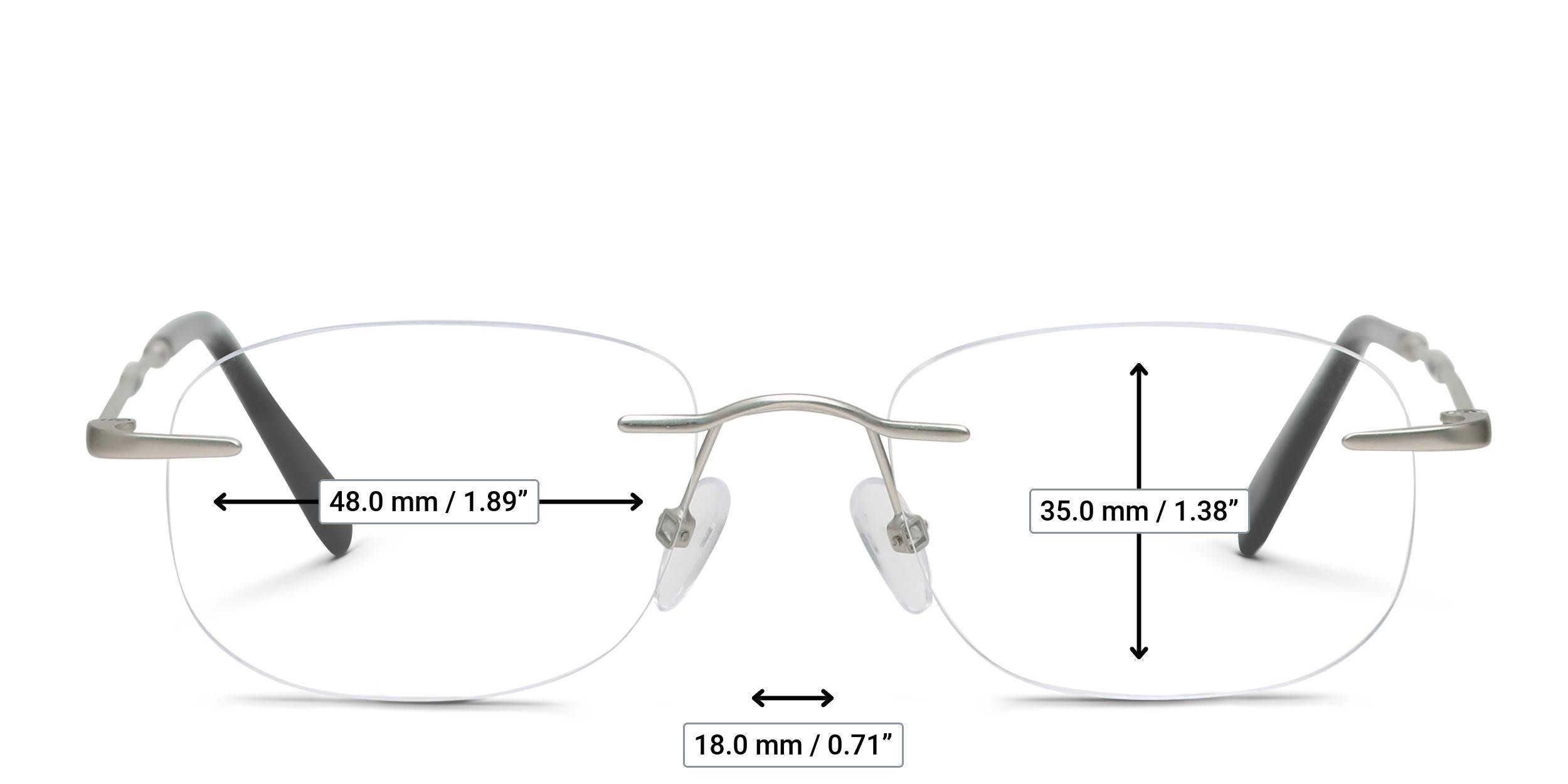 Understated Silver Prescription Eyeglasses