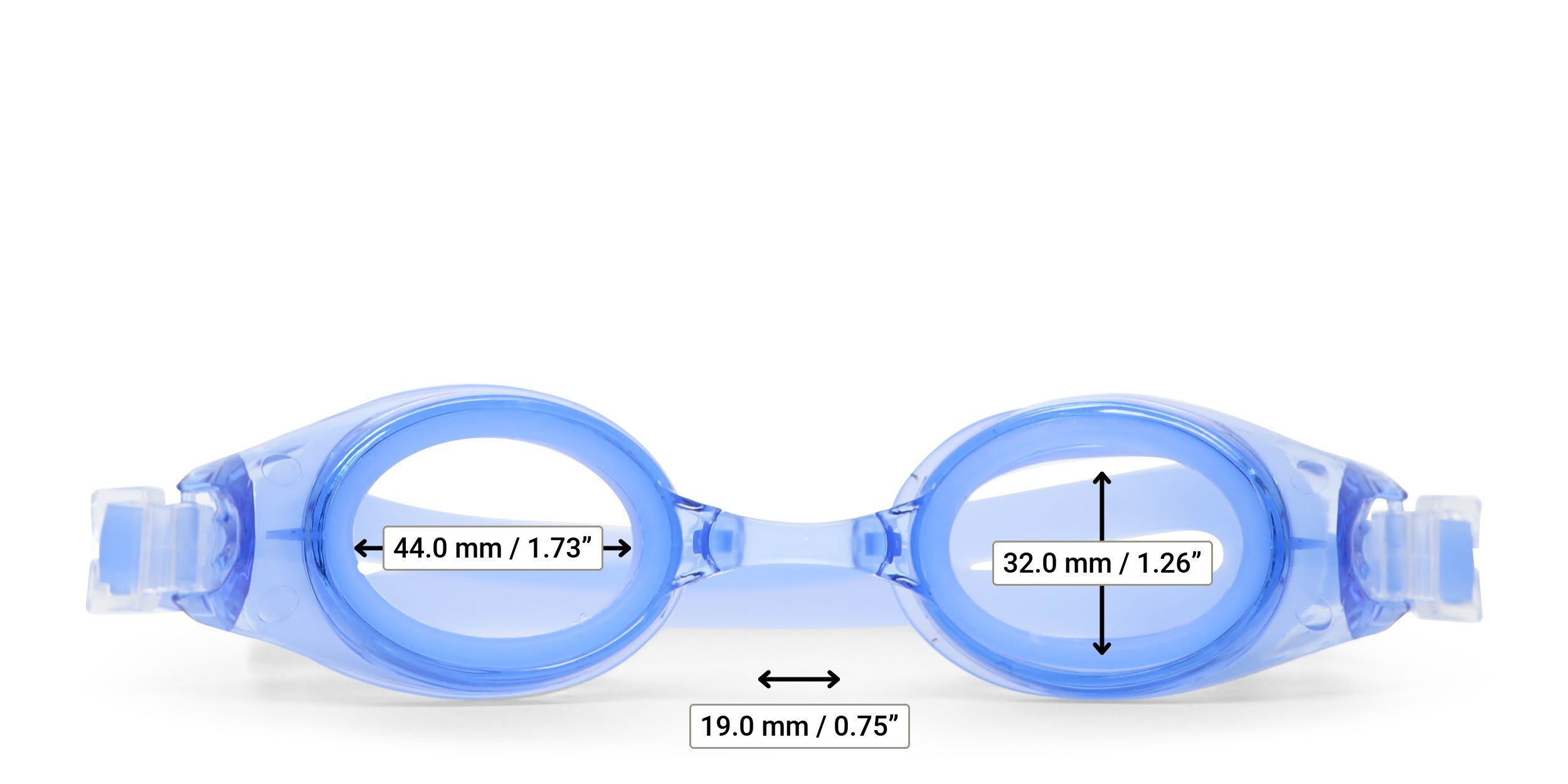Revel Wave Swimming Goggles Blue Prescription Eyeglasses