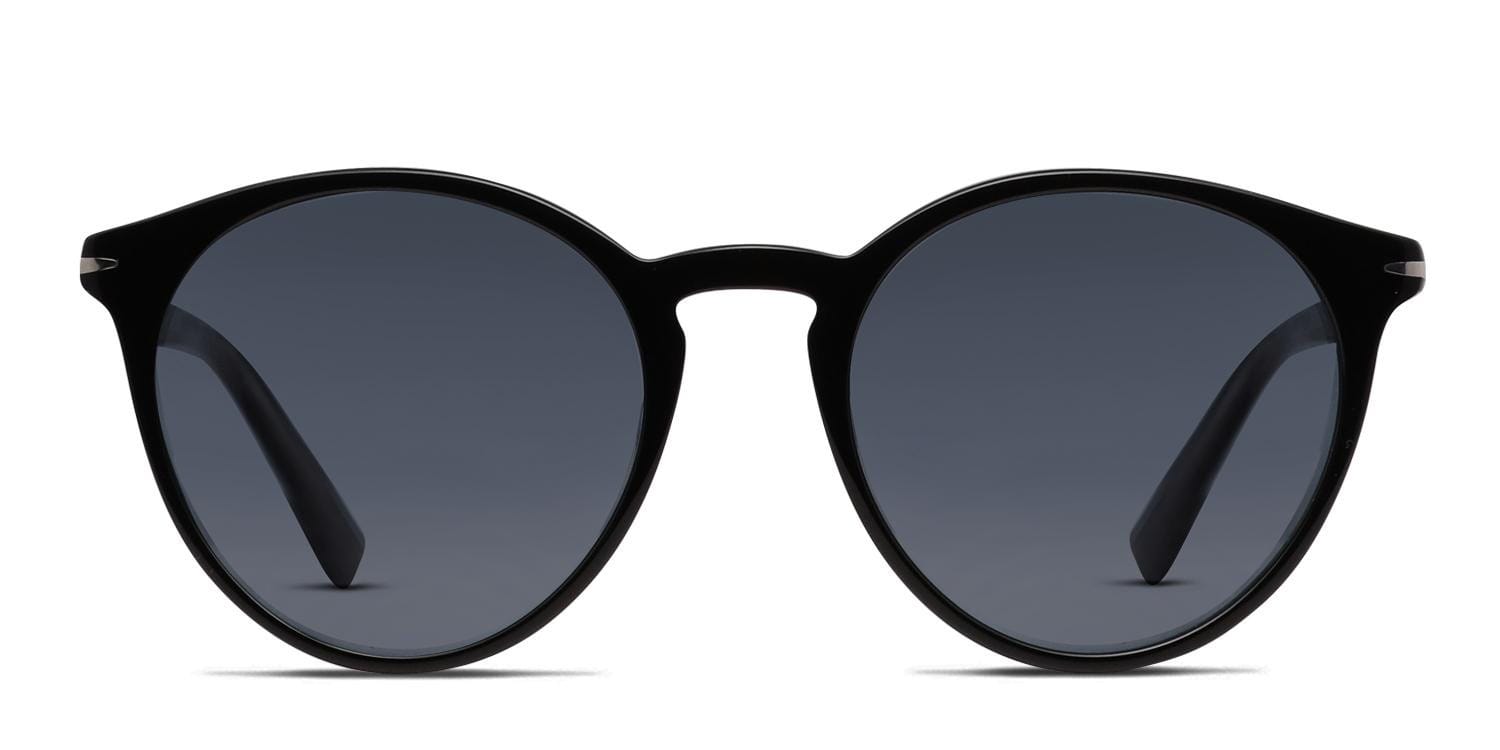 Botaniq BIS-7007 Shiny Black Prescription Sunglasses - 50% Off Lenses