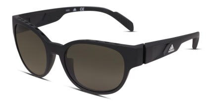 Adidas SP0009 Matte Black Prescription Sunglasses - 50% Off Lenses