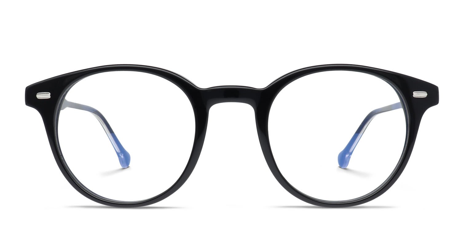 Belvie Rusti Shiny Black Prescription Eyeglasses
