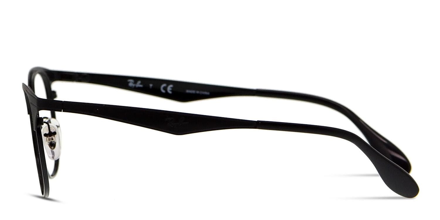 Ray-Ban 6346 Black w/Shiny Black Prescription Eyeglasses