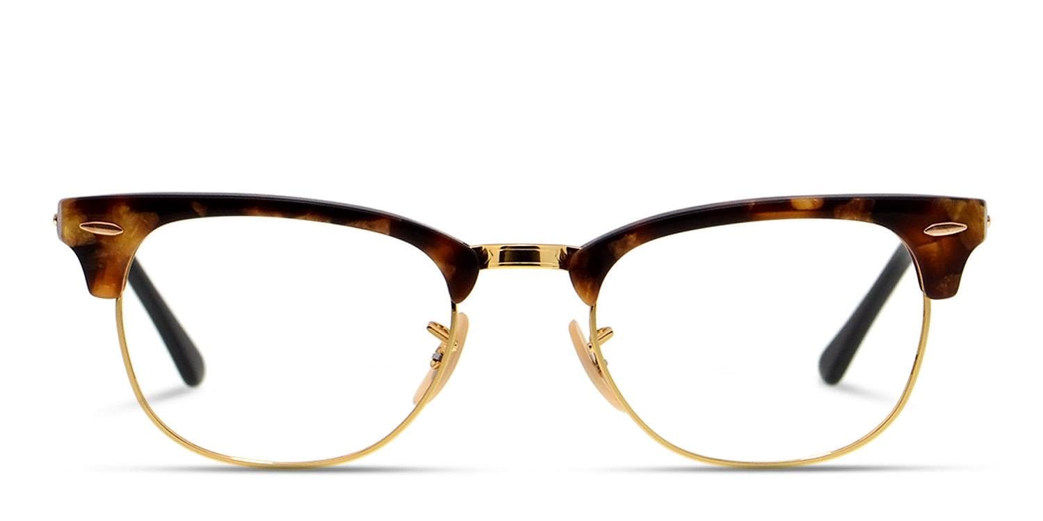 Ray-Ban 5154 Clubmaster Tortoise/Gold w/Black Eyeglasses | Includes ...