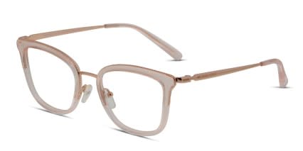 Michael Kors MK3032 Coconut Grove Clear Pink/Rose Gold Prescription ...