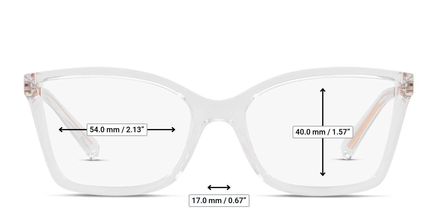 Michael Kors MK4058 Caracas Clear/Gold Eyeglasses | Includes Free Rx ...