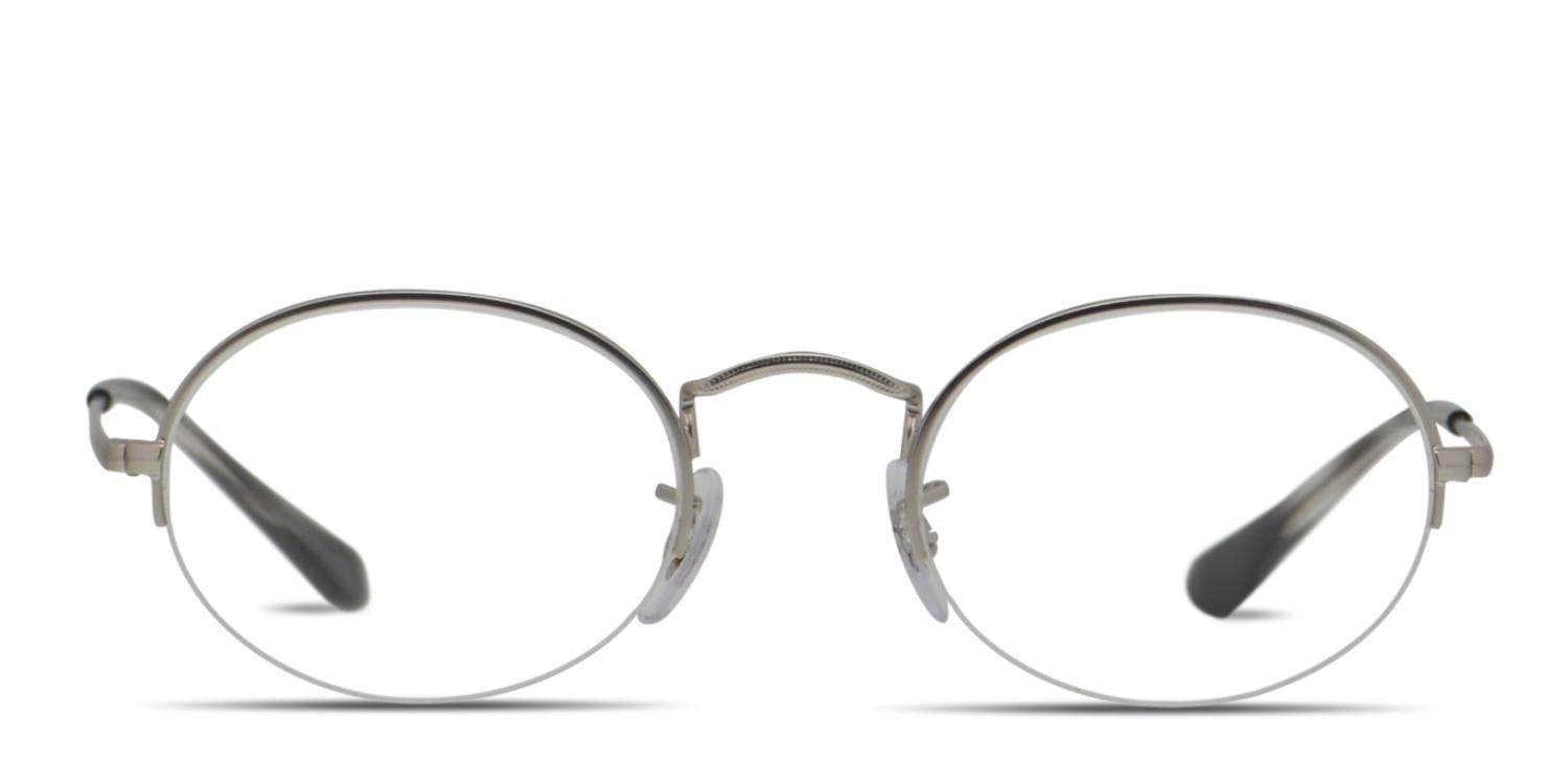 Ray-Ban 6547 Oval Gaze Silver Prescription Glasses
