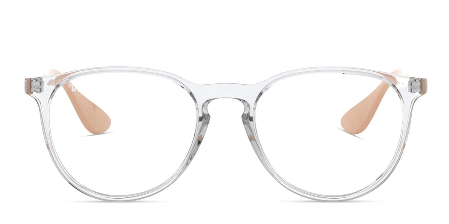 Ray-Ban RX7046 Clear, Beige Eyeglasses | Includes Free Rx Lenses ...
