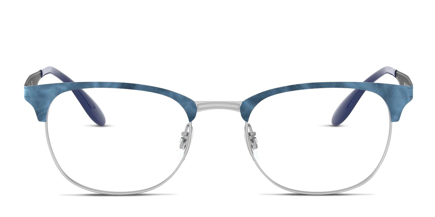 Ray-Ban 6346 Blue/Pattern/Silver Prescription Eyeglasses