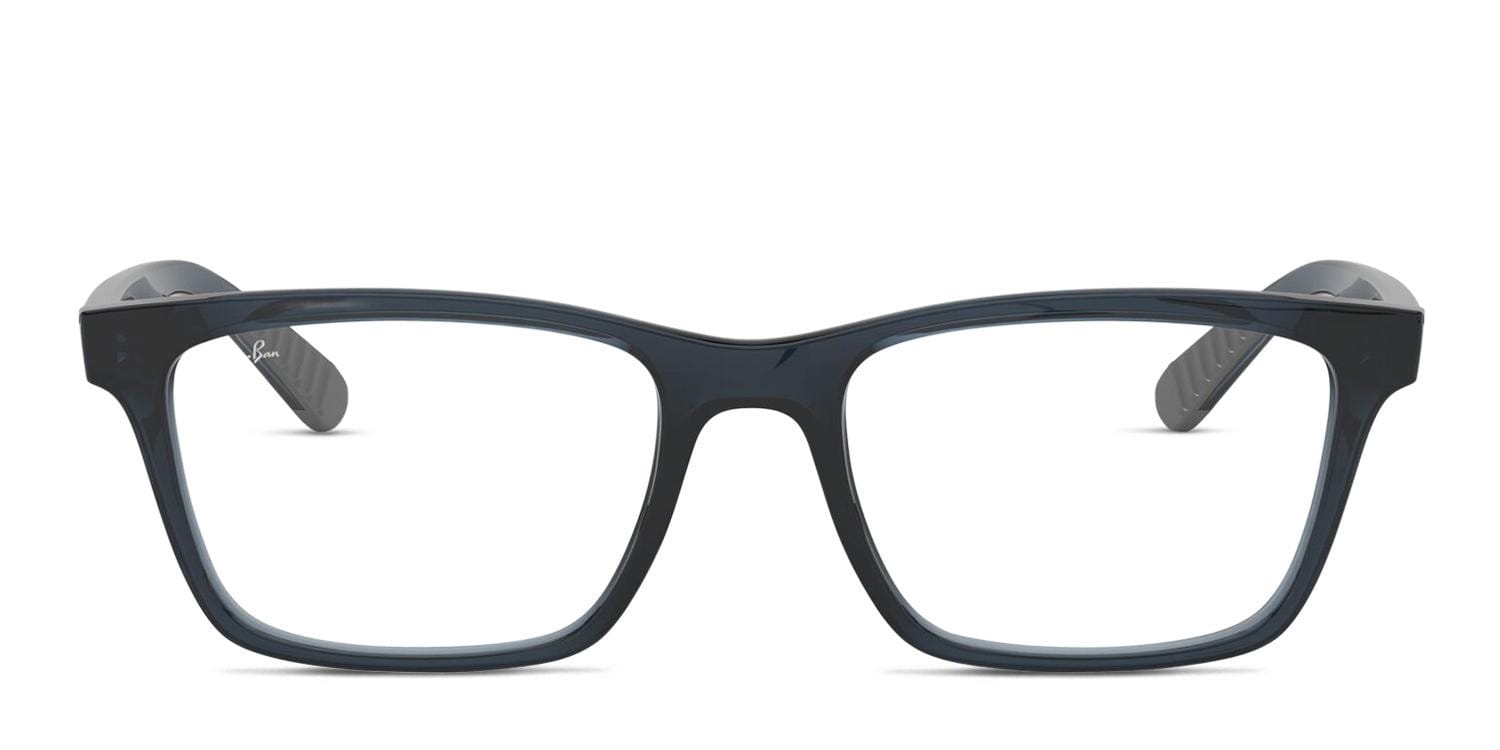 Ray-Ban 7025 Blue/Gray/Clear Eyeglasses | Includes Free Rx Lenses ...