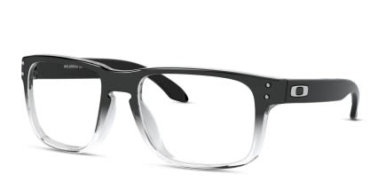 Oakley OX8156 Holbrook RX Shiny Black/Clear Eyeglasses | Includes Free ...