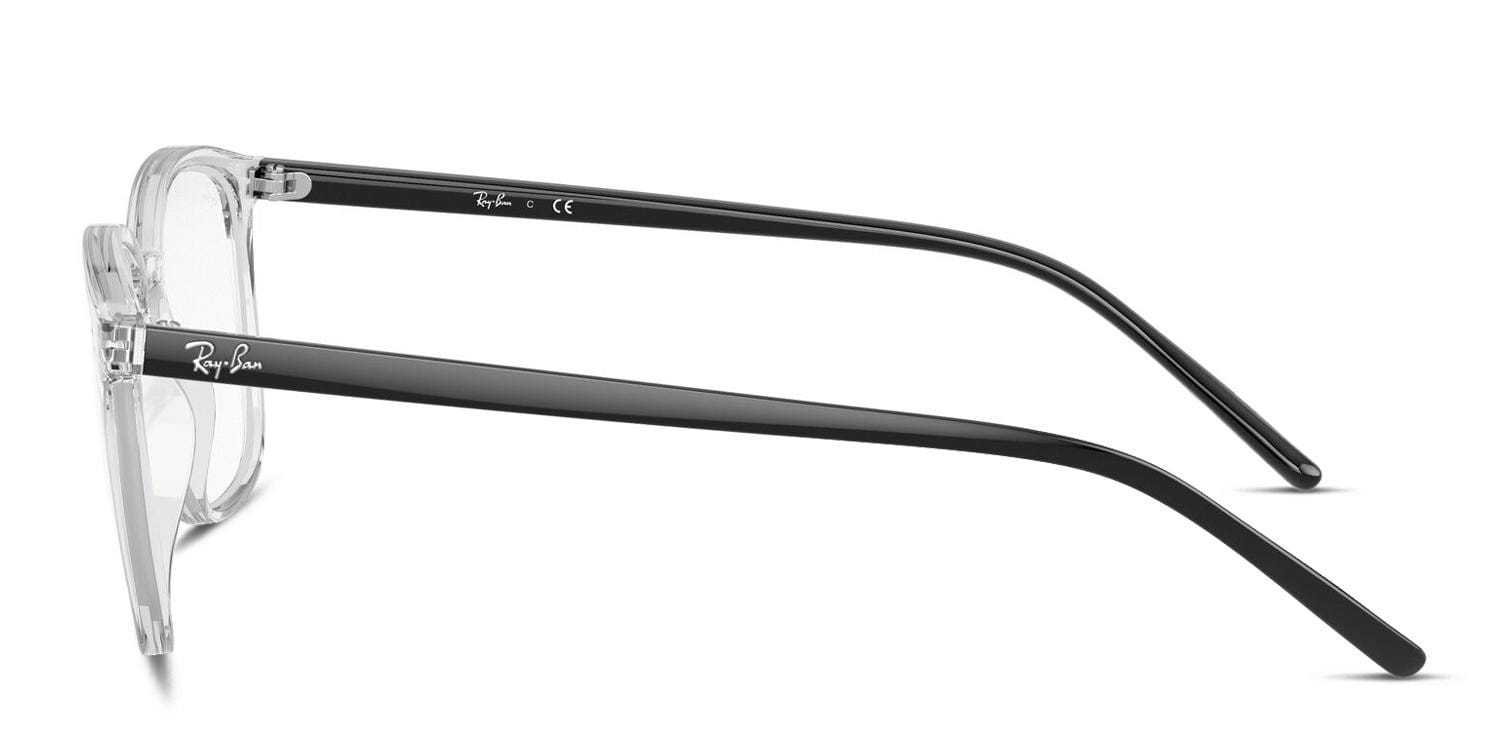 Ray-Ban RX7185 Clear/Black Prescription Eyeglasses
