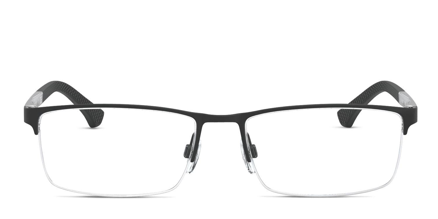 Emporio Armani EA1041 Black/Silver Eyeglasses | Includes Free Rx Lenses ...