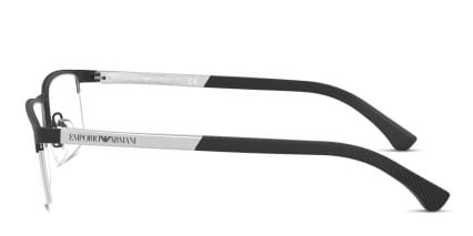 Emporio Armani EA1041 Black/Silver Eyeglasses | Includes Free Rx Lenses ...