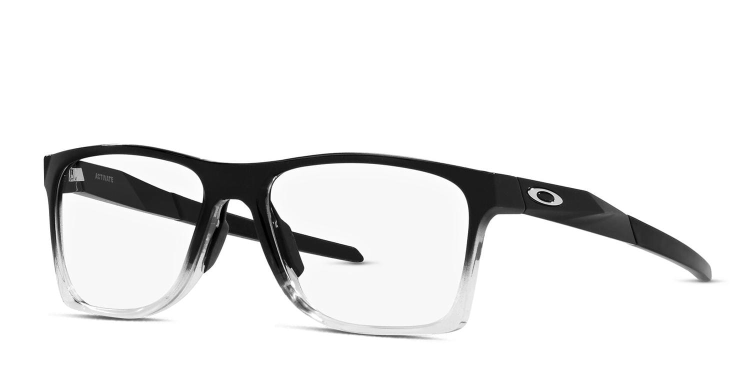 Oakley OX8173 Activate Shiny Black/Clear Prescription Eyeglasses
