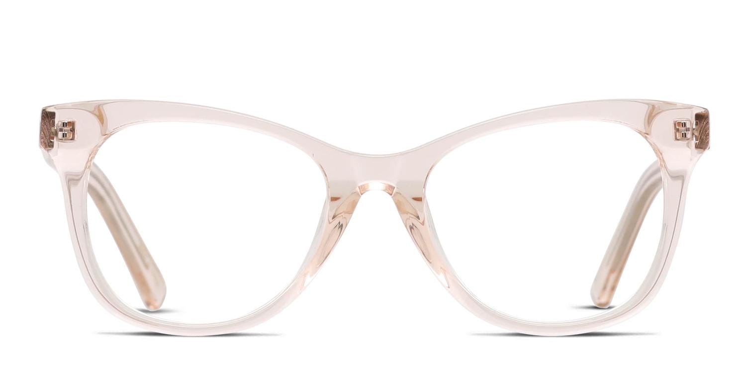 Diff Carina Beige/Clear Eyeglasses | Includes Free Rx Lenses ...