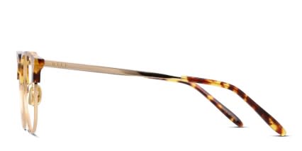 Diff Kira Tortoise/Gold Eyeglasses | Includes Free Rx Lenses ...