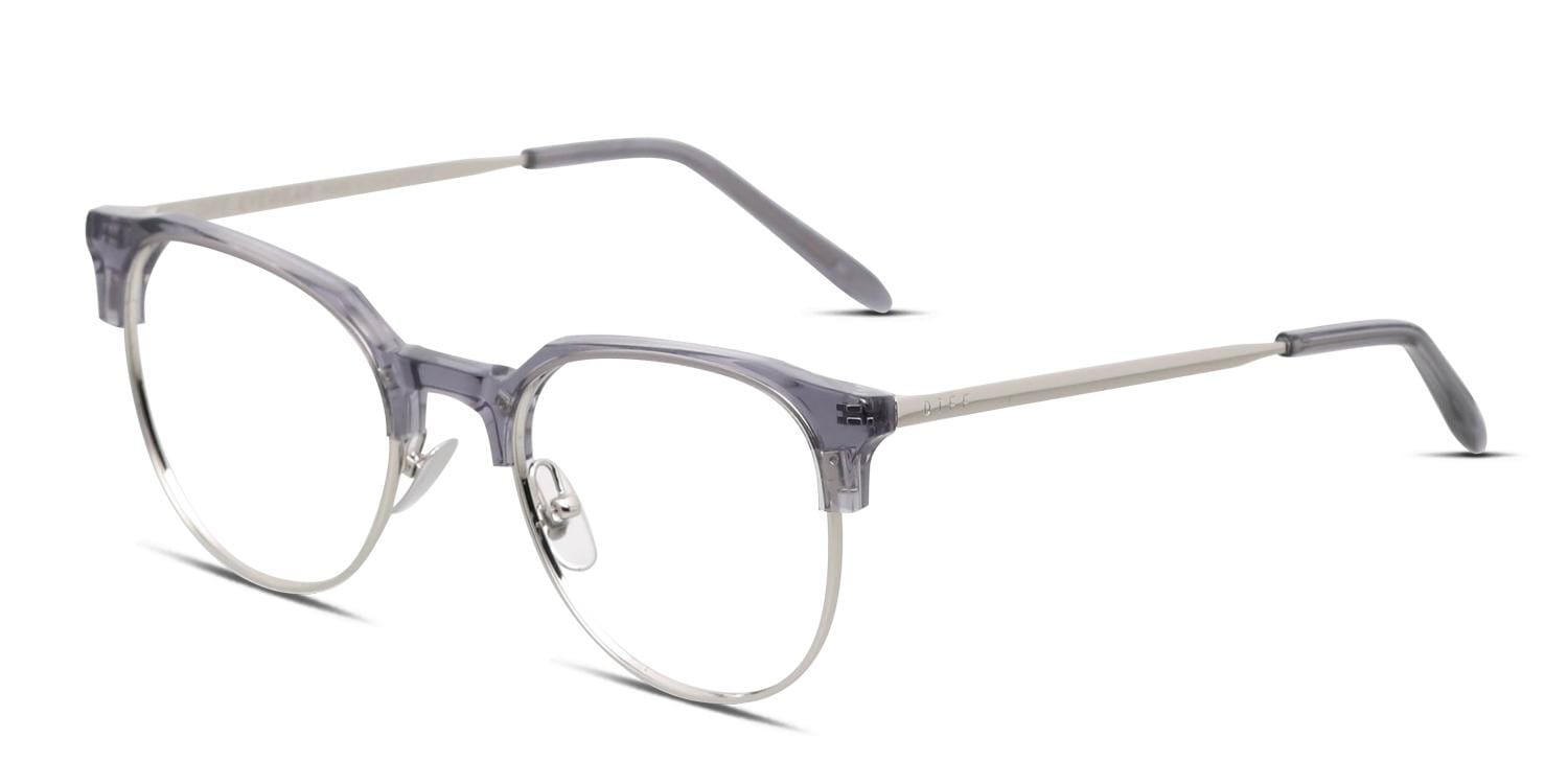Diff Kira Gray/Clear/silver Prescription Eyeglasses